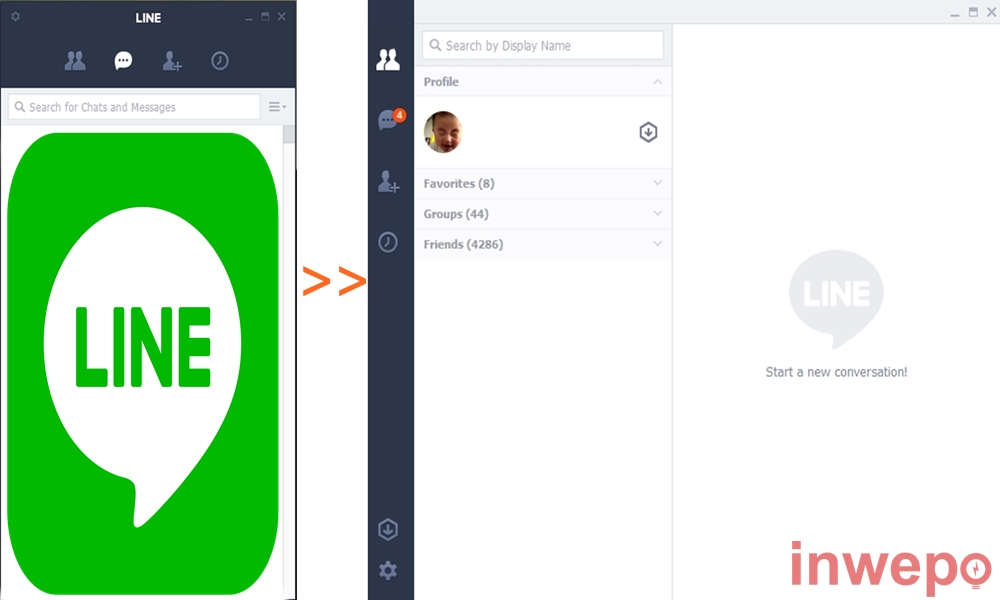 Cara Ganti Mode Tampilan LINE Messenger di PC - Inwepo