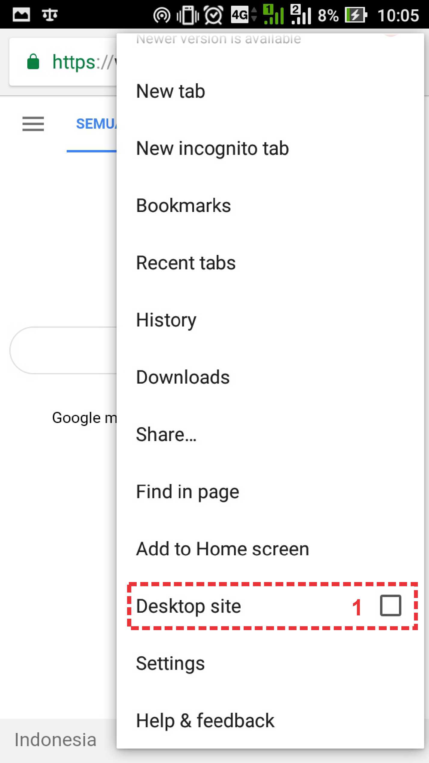 Cara Mengubah Tampilan Website Versi Desktop di Android - Inwepo